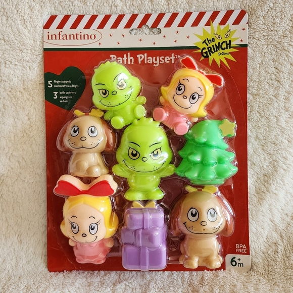 Infantino | Toys | Nwt Christmas Dr Seuss Finger Puppets Infantino Baby ...